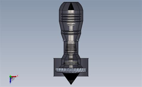 涡轮风扇发动机 solidworks 2017 模型图纸下载 懒石网