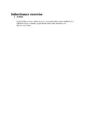 Inheritance Exercise Docx Inheritance Exercise A Bank Look At The Account Class Account