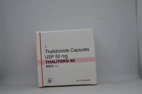 Thalidomide 50mg Capsule At ₹ 390 Stripe Anti Cancer Capsules In