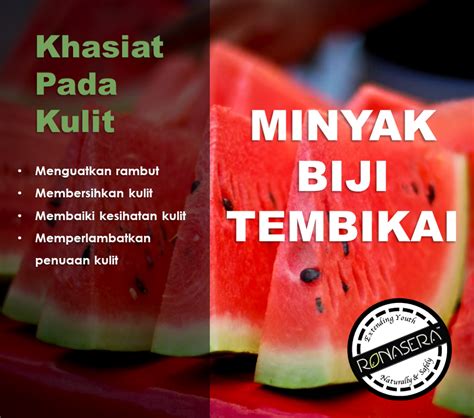 Khasiat Minyak Biji Tembikai Pada Kulit Arona Oasis Official