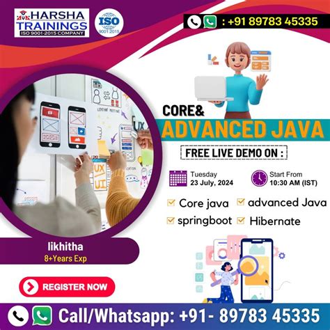 Harsha Trainings On Linkedin Core And Advanced Java New Batch Details 👉