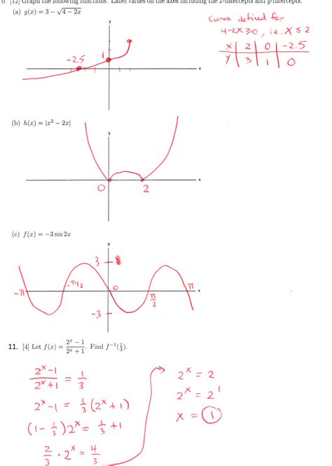 Dr Schechters Calculus Classes Fall 2010