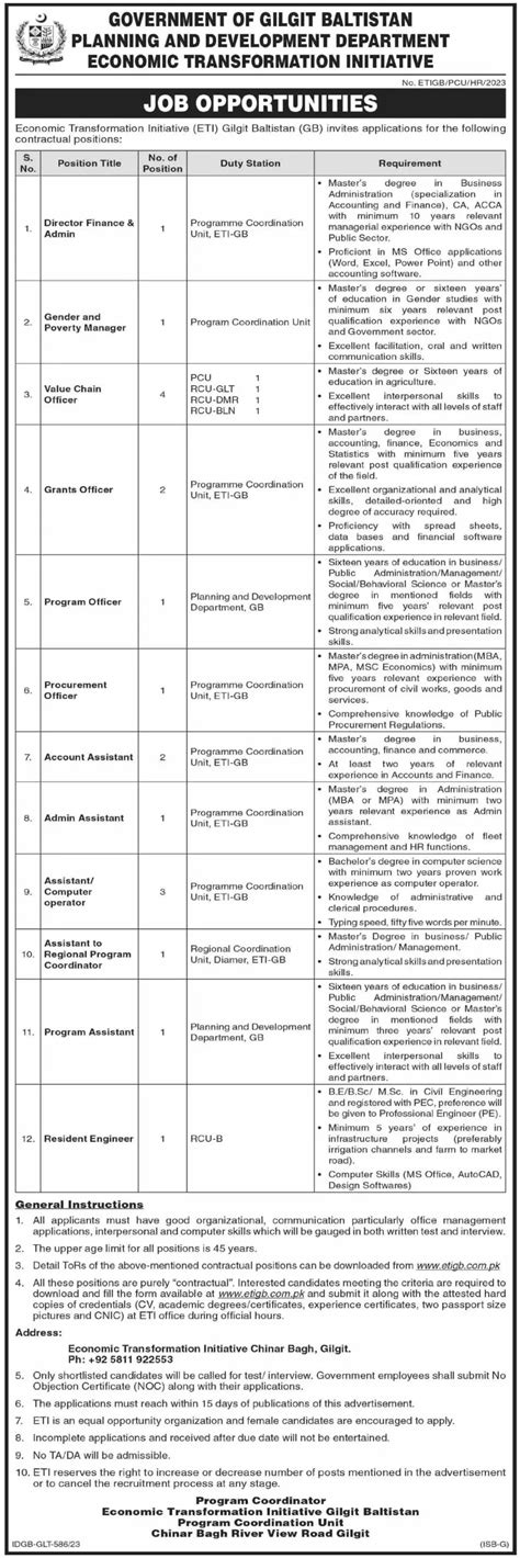 Attractive Planning And Development Department Eti Jobs August 2023