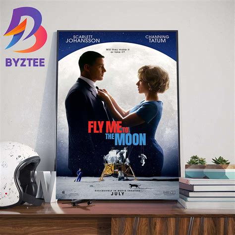 Official Poster Fly Me To The Moon With Starring Scarlett Johansson And
