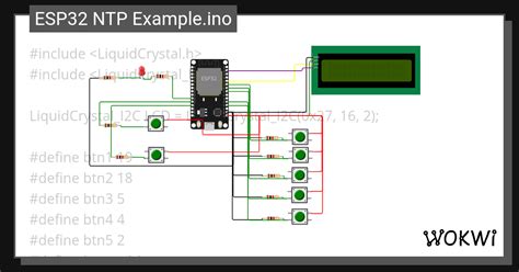 ESP32 NTP Example Ino Wokwi ESP32 STM32 Arduino Simulator