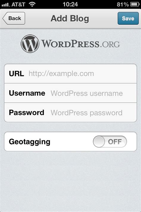 Wordpress Ios App Step 3