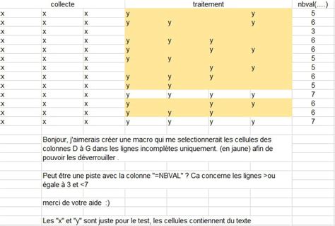 vba sélection de plage de cellules sous condition excel