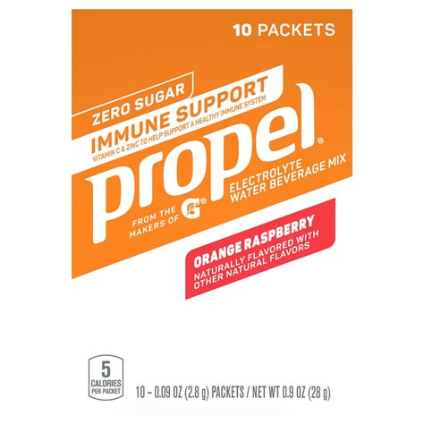 Propel Orange Raspberry Water Enhancer Powder 10 Ct Shipt
