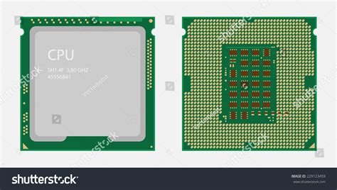 Central Processing Unit Illustration Over 4449 Royalty Free