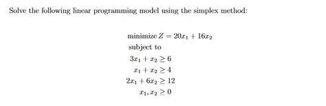 Solved Please Use The Simplex Tableau Method Please Also