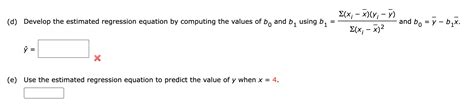 Solved Given Are Five Observations For Two Variables X And