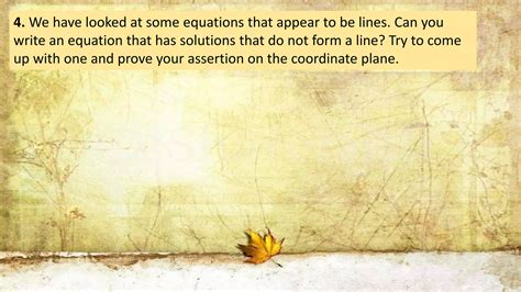 Graph Of A Linear Equation Practice Problems Pptx