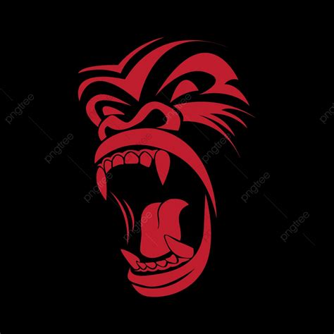 Gorilla Mascot Vector Art Png Gorilla Vector Image Sport Mascot