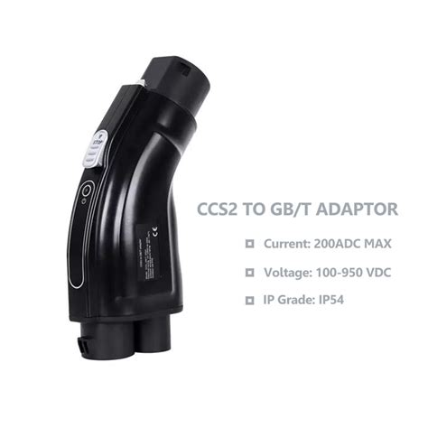 Fast Car EV Charger Adapter CCS CCS CCS To Gbt A DC Plug Adapter DC Charing Power Station