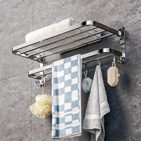 Pleddanio Towel Rack For Bathroom 24 Inch Towel Shelf