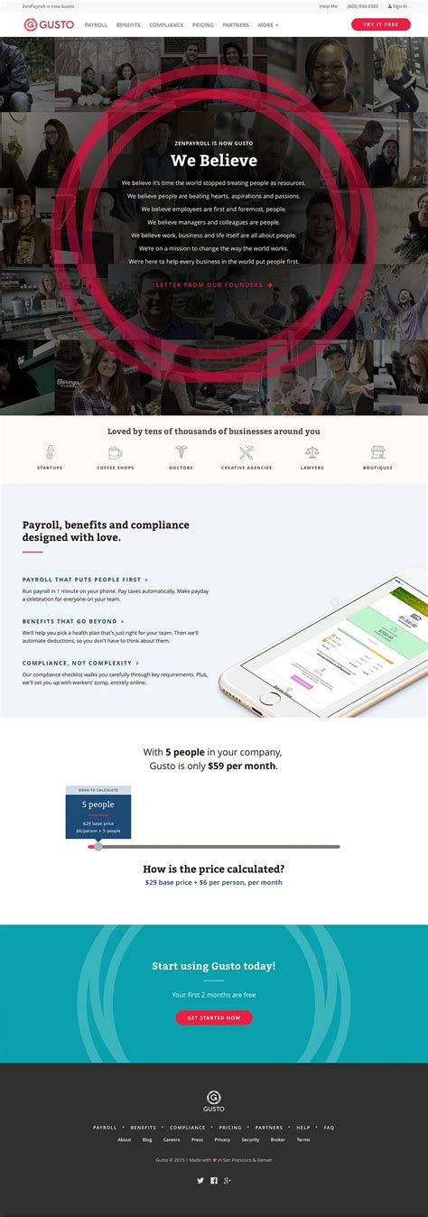 Gusto Website Design Lapa Ninja