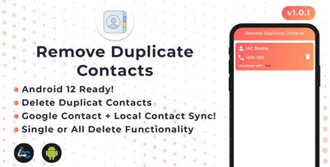 Remove Duplicate Contacts Android App Android 12 Codemarket