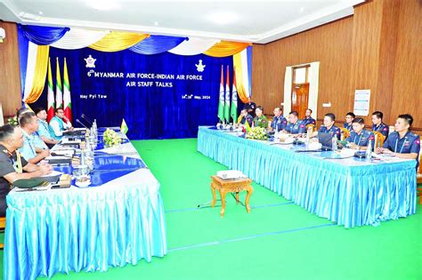 ဆဋ္ဌမအကြိမ်မြောက် မြန်မာ အိန္ဒိယ နှစ်နိုင်ငံလေတပ်ချင်း တွေ့ဆုံဆွေးနွေးပွဲကျင်းပ Ministry Of