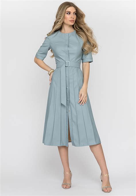 Платье Clever woman studio, цвет: голубой, MP002XW0RY4N — купить в ...