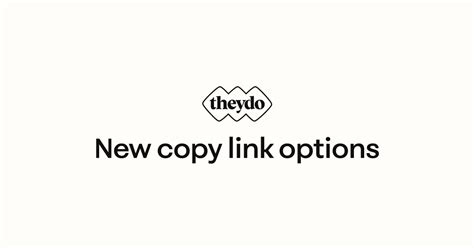 New Copy Link Options