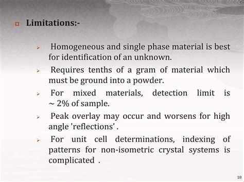 X Ray Powder Diffraction Pptx Chemistry Science