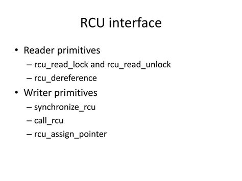 PPT RCU Usage In Linux PowerPoint Presentation Free Download ID 2392706