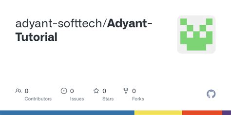 Github Adyant Softtechadyant Tutorial