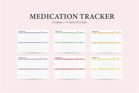 Medication Tracker Graphic By Watercolortheme · Creative Fabrica