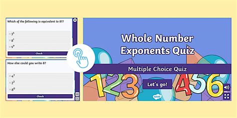 Sixth Grade Whole Number Exponents Interactive Quiz Twinkl