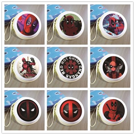 9 Styles Deadpool Cartoon Zipper Wallet Anime Coin Purse