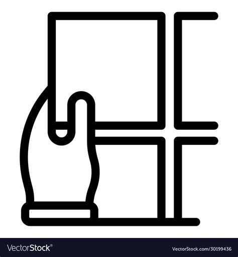 Tiler Working Icon Outline Style Royalty Free Vector Image