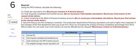 Required Using The Fifo Method Calculate The