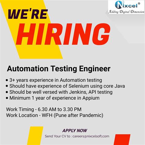 Nixcel Software Solutions Pvt Ltd On Linkedin Automationtesting Automationengineer