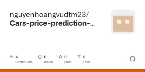 GitHub Nguyenhoangvudtm Cars Price Prediction Data Science