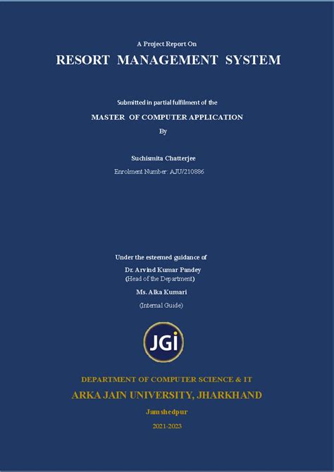 Final Project Report Format Centre For Distance Education Anna University Chennai 600 025