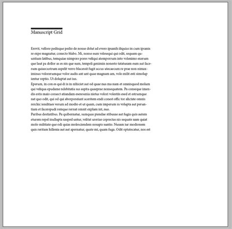 Manuscript Grid Manuscript Grid Classwork