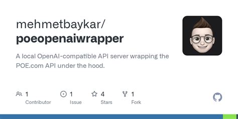 Github Mehmetbaykar Poeopenaiwrapper A Local Openai Compatible Api Server Wrapping The Poe
