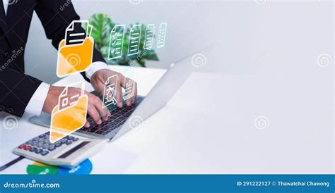 folder document management system dms open file folder with flying