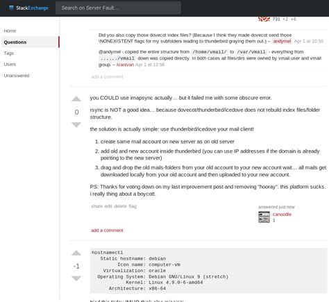Dovecot Exim Migrate Move Mails To New Server Keep Folder Structure Sucks