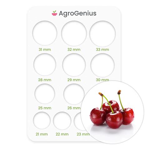 Cherry Sizing Card Agrogenius
