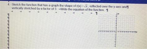 solved 4 sketch the function that has a graph the shape of