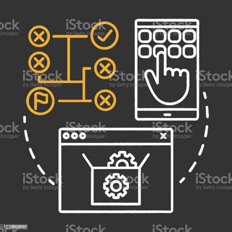 Usability Testing Chalk Concept Icon Software Development Stage Idea
