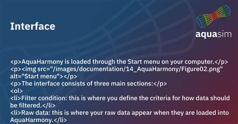 Interface Aquasim Interface Aquasim