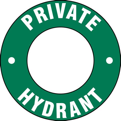 Private Fire Hydrant Ring Sign