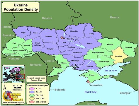 Ukraine Population Density