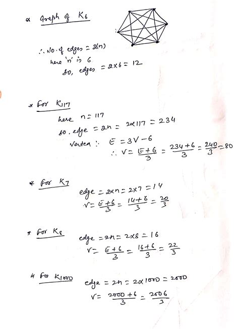 [solved] draw the graph k6 how many edges it has how many vertices