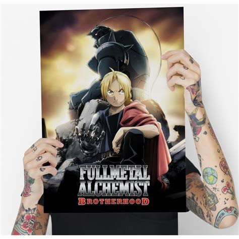 Fullmetal Alchemist A4 A3 Poster Glossy Coated Anime Brotherhood Edward