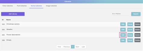 Vector Libraries Customily