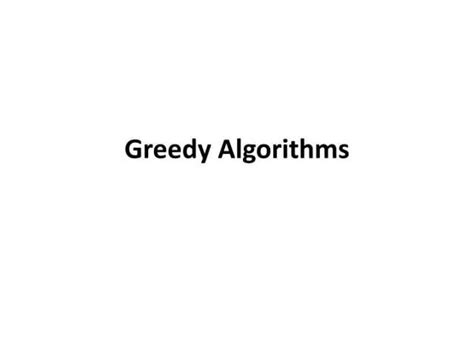 Greedy Algorithm Knapsack Problem Ppt