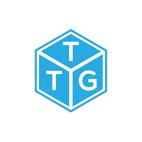 Diseño De Logotipo De Letra Ttg Sobre Fondo Negro Concepto De Logotipo